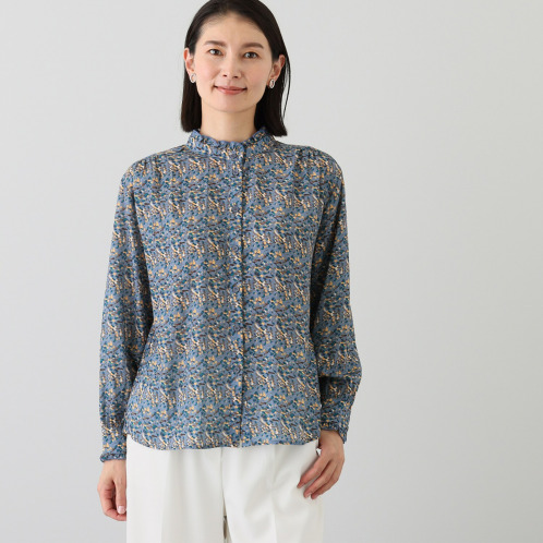 アリュメット ミニフリル スタンドカラーブラウス ファッション シャツ／ブラウス ブラウス アリュメット|通販・テレビショッピングのショップチャンネル