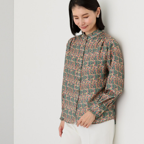 アリュメット ミニフリル スタンドカラーブラウス ファッション シャツ／ブラウス ブラウス アリュメット|通販・テレビショッピングのショップチャンネル