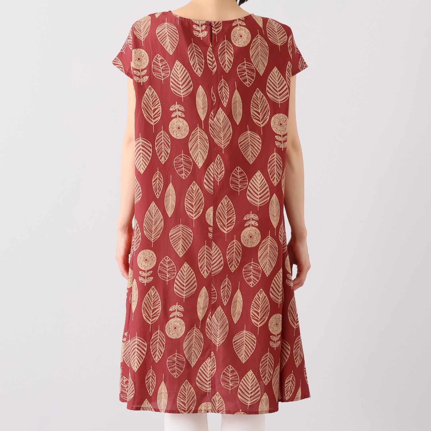 ダジュール リーフプリント ワンピース ファッション ワンピース／ドレス 半袖 ダジュール|通販・テレビショッピングのショップチャンネル