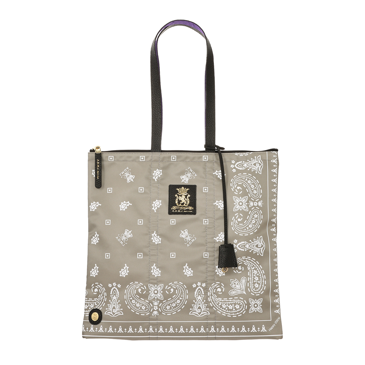 エーディーエムジェイ ナイロン バンダナプリント サブバッグ